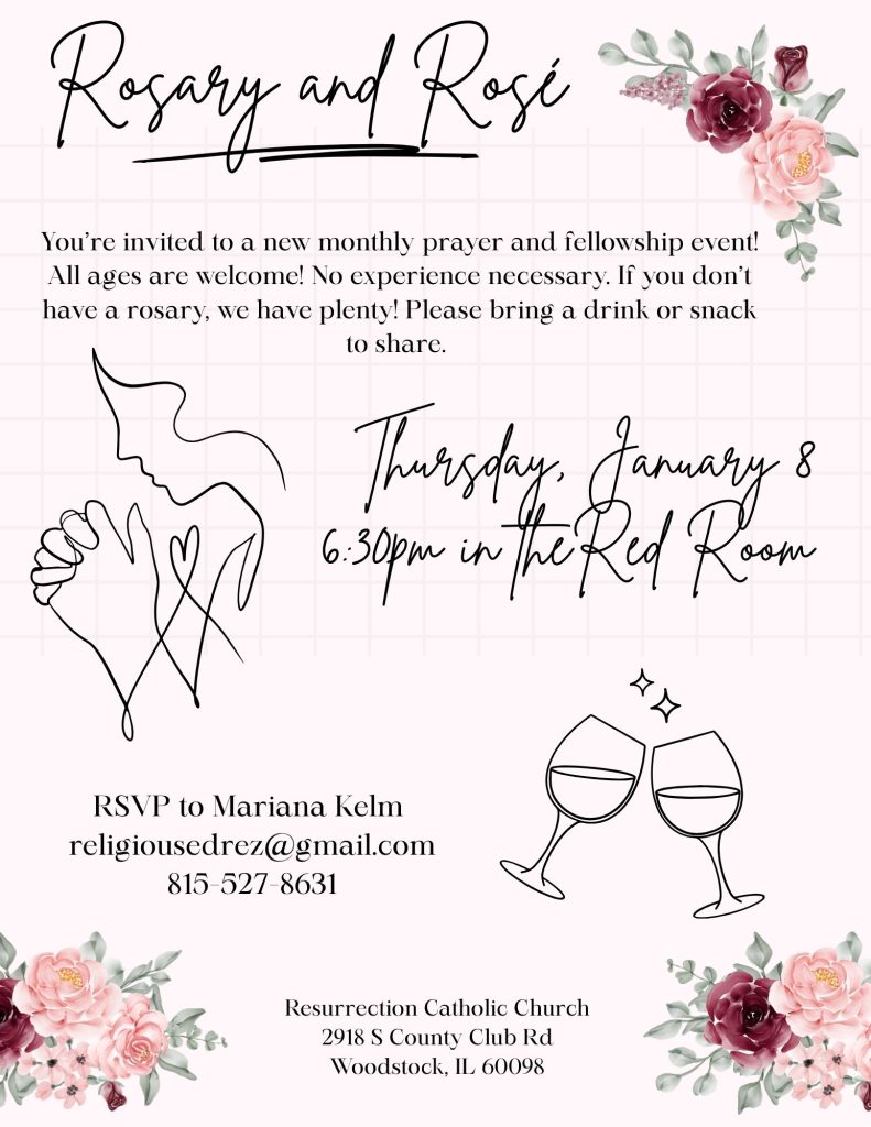 Rosary and Rose’ - Resurrection Catholic Church - Woodstock, IL